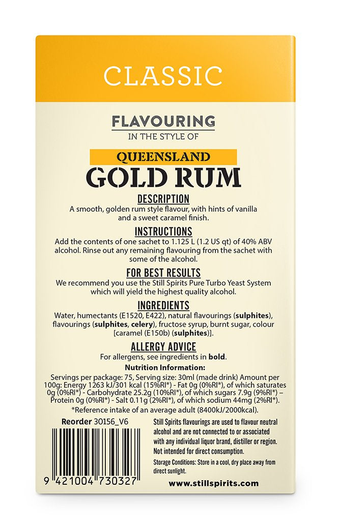 Select Queensland Gold Rum – Hauraki Home Brew