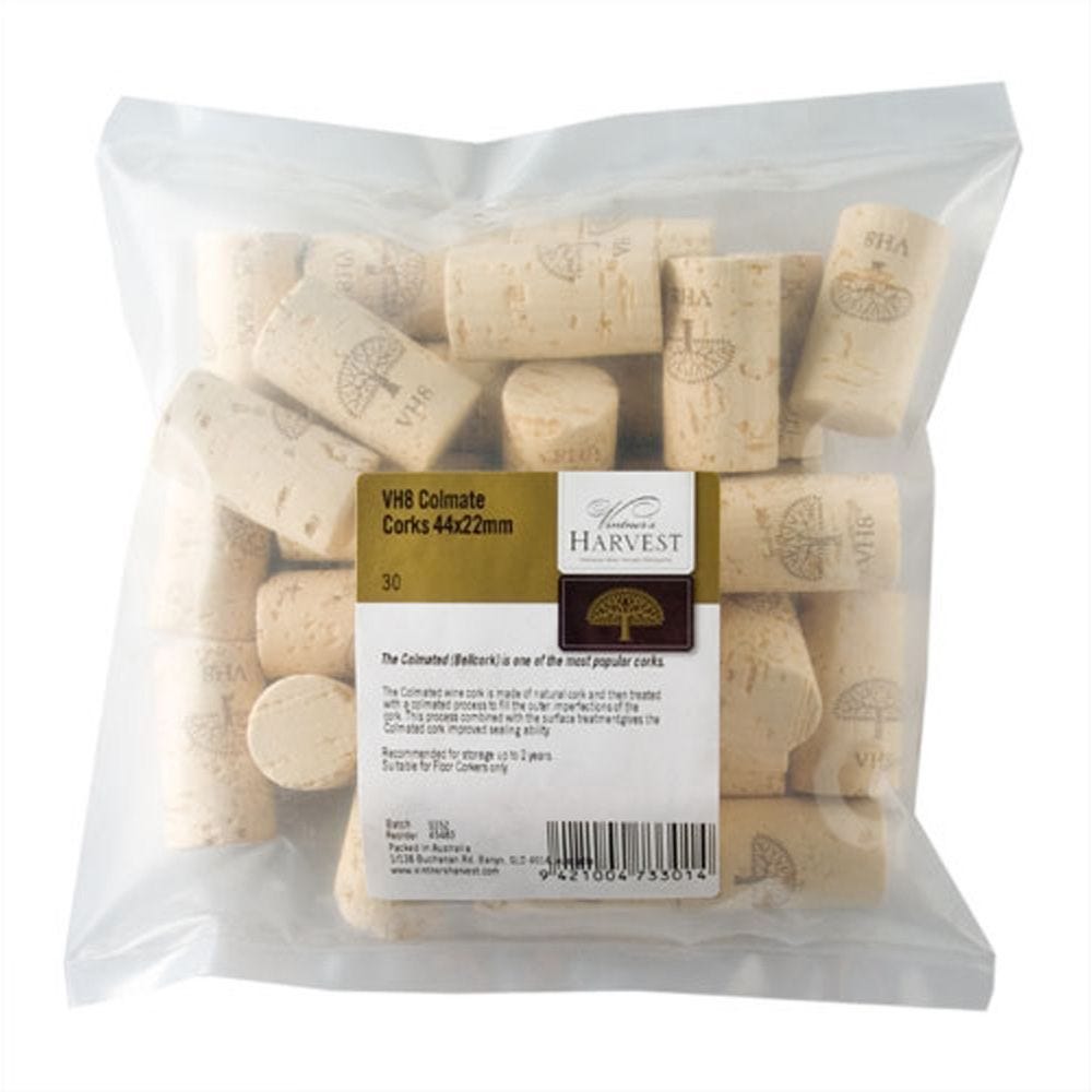 VH8 Colmate Corks (44x22mm) 30 pack – Hauraki Home Brew