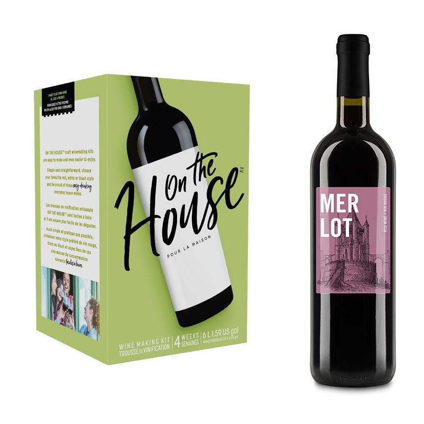 On The House Merlot Style – Hauraki Home Brew